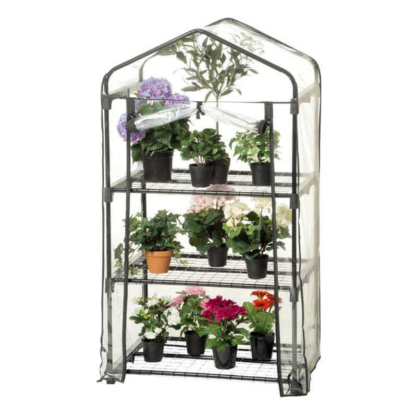 Minidrivhus med hylder – Havehandel.dk